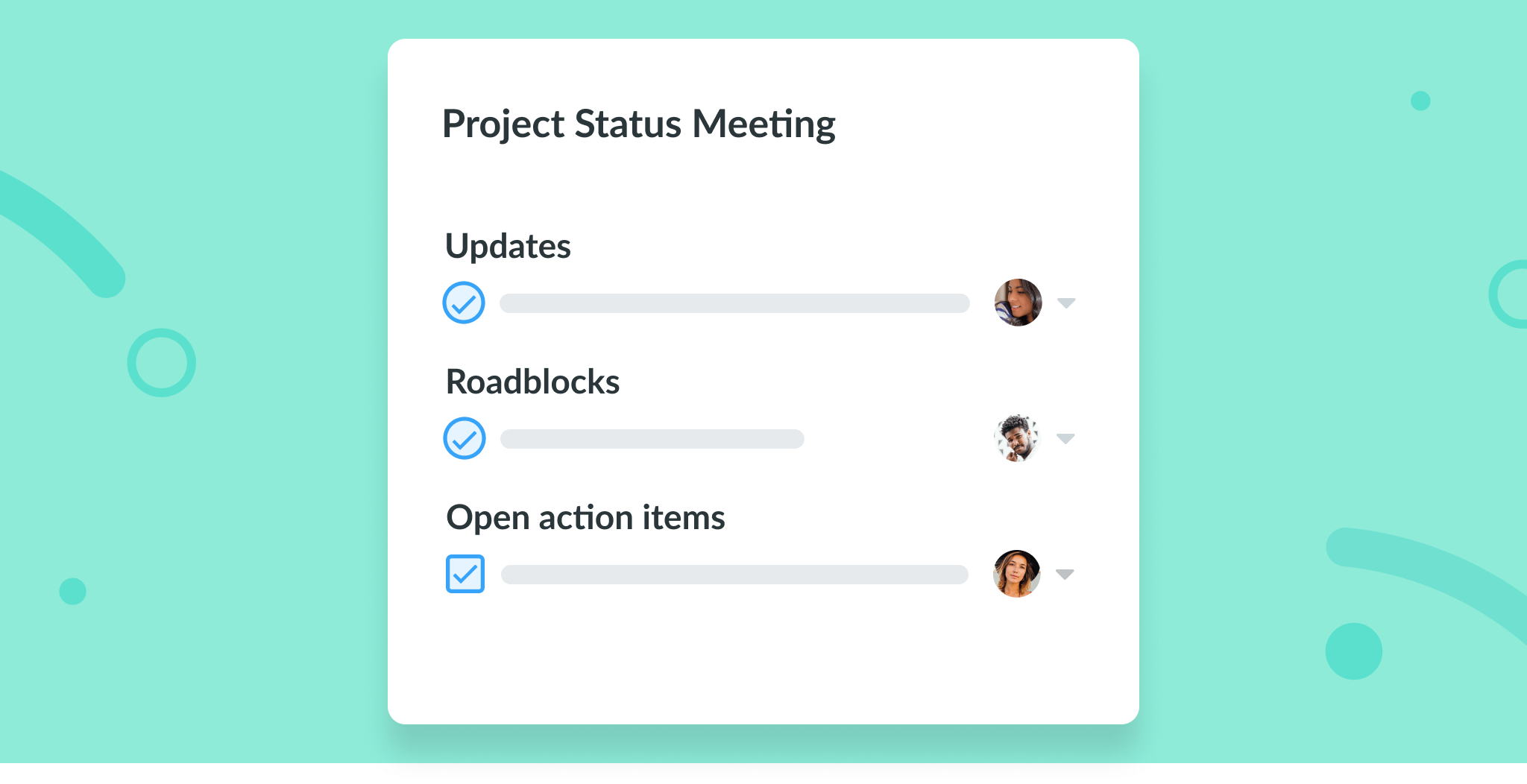 Project Status Meeting Agenda Template Fellow app