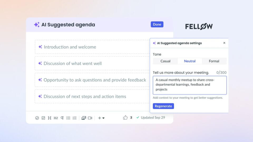 Exploring AI-Generated Meeting Agendas | Fellow.app Exploring AI-Generated Meeting Agendas | Fellow.app